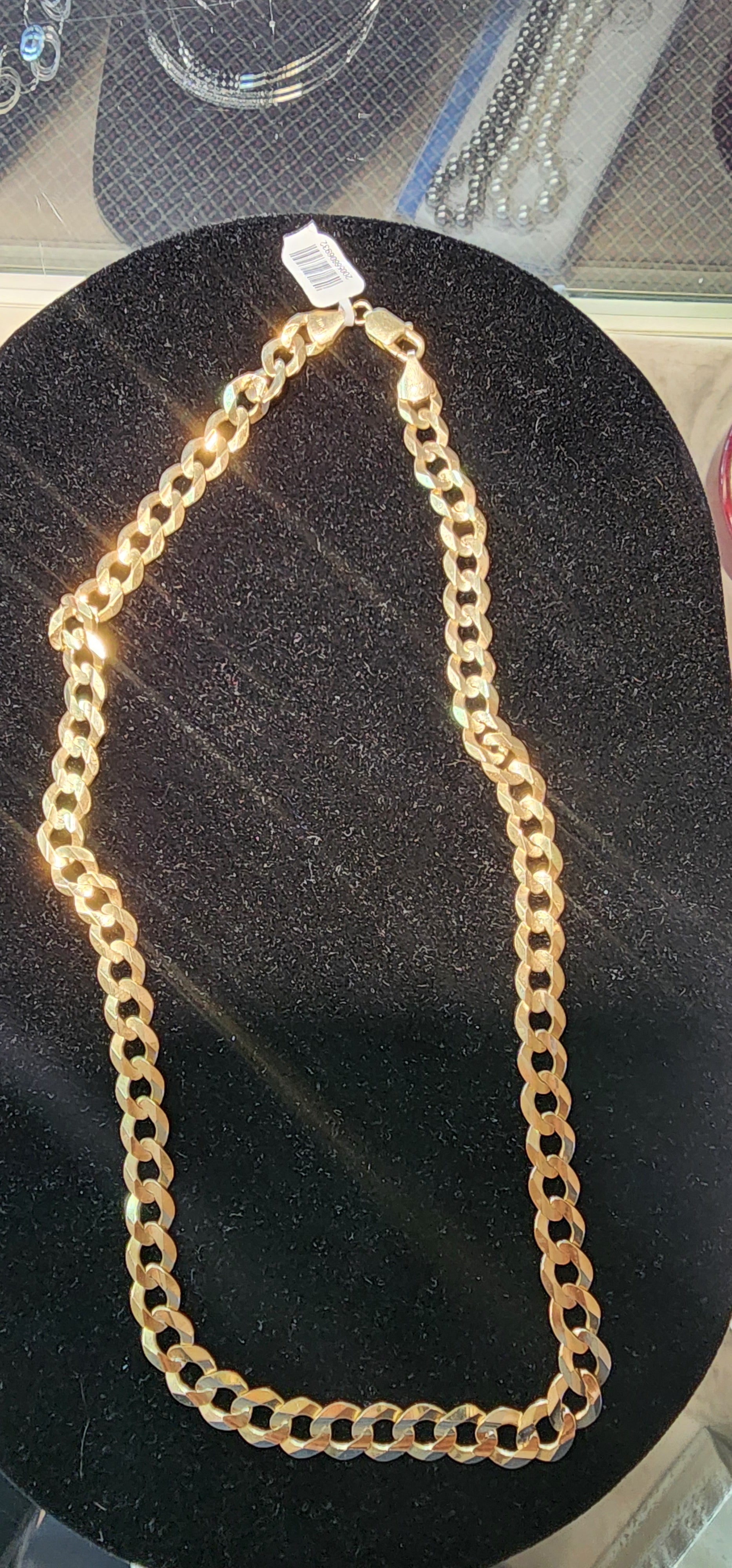 22 inch Curb Link Chain in 10k Yellow Gold - 40 grams – The Castle Jewelry