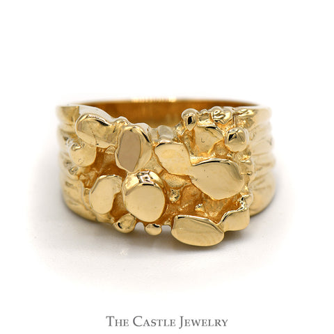 Gold Nugget Style Rings – The Castle Jewelry