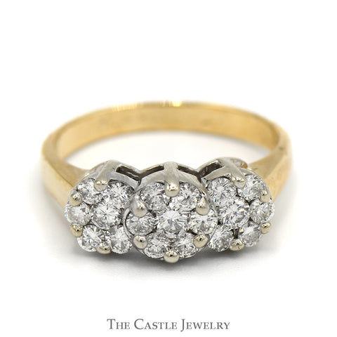 Three Stone Diamond Engagement Rings – The Castle Jewelry