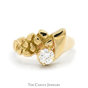 Gold Nugget Style Rings – The Castle Jewelry
