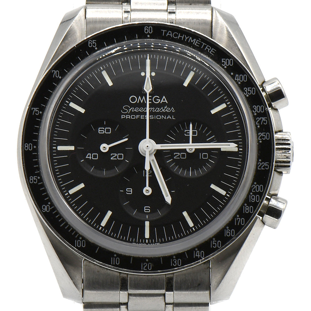 OMEGA Speedmaster Moonwatch Professional with Black Dial and Bezel in ...