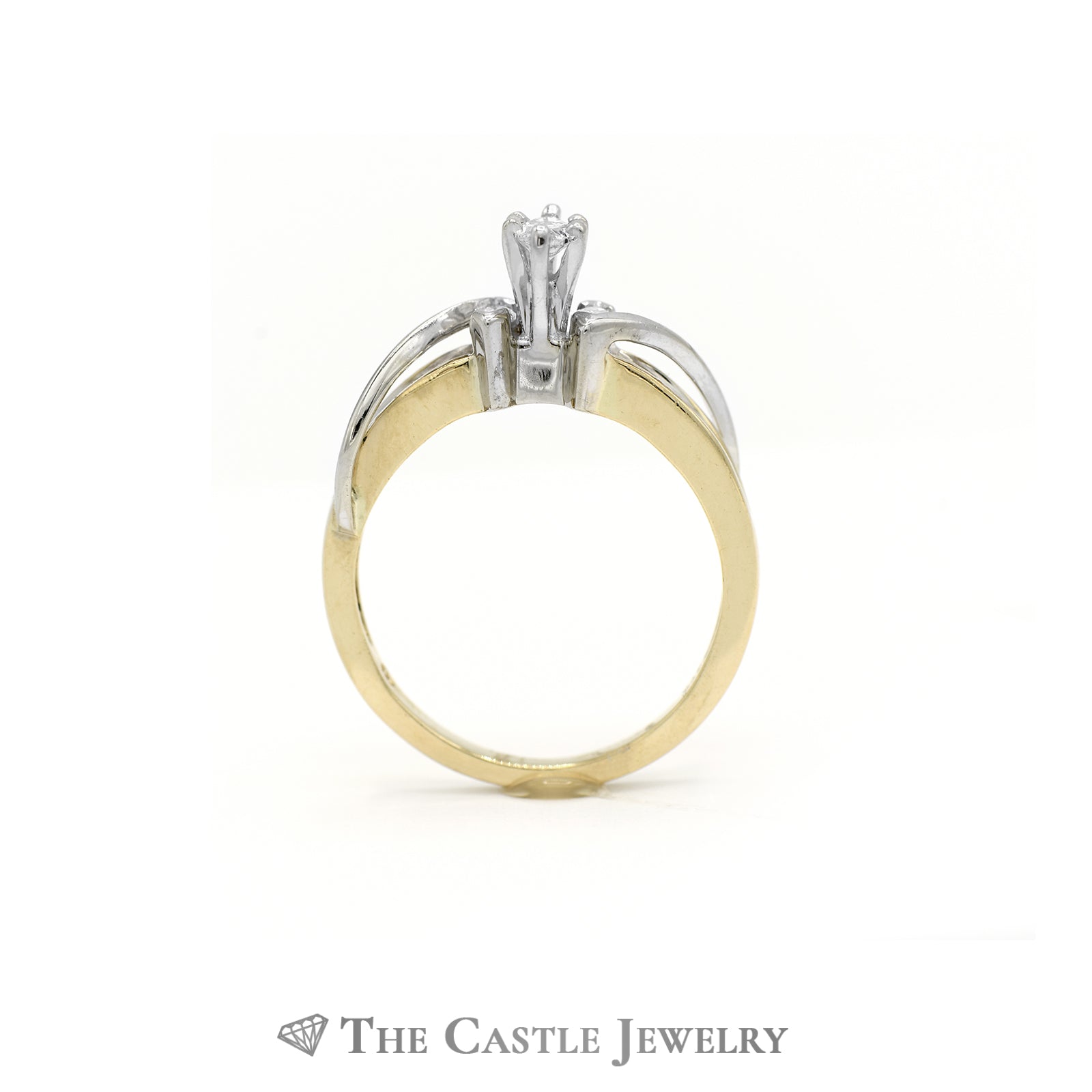 Marquise Cut Diamond Engagement Ring w Diamond Accents and Design – The ...