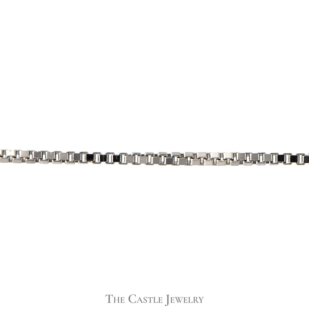 10k White Gold 20 Inch Box Link Chain – The Castle Jewelry
