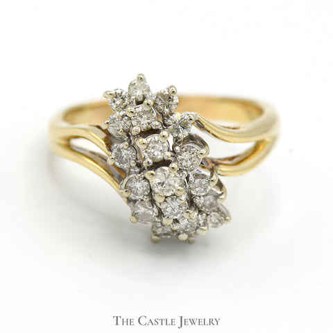 Waterfall Cluster Rings – The Castle Jewelry